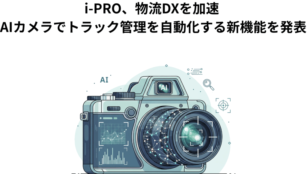 i-PRO、物流DXを加速 AIカメラでトラック管理を自動化する新機能を発表 - 物流チャンネル
